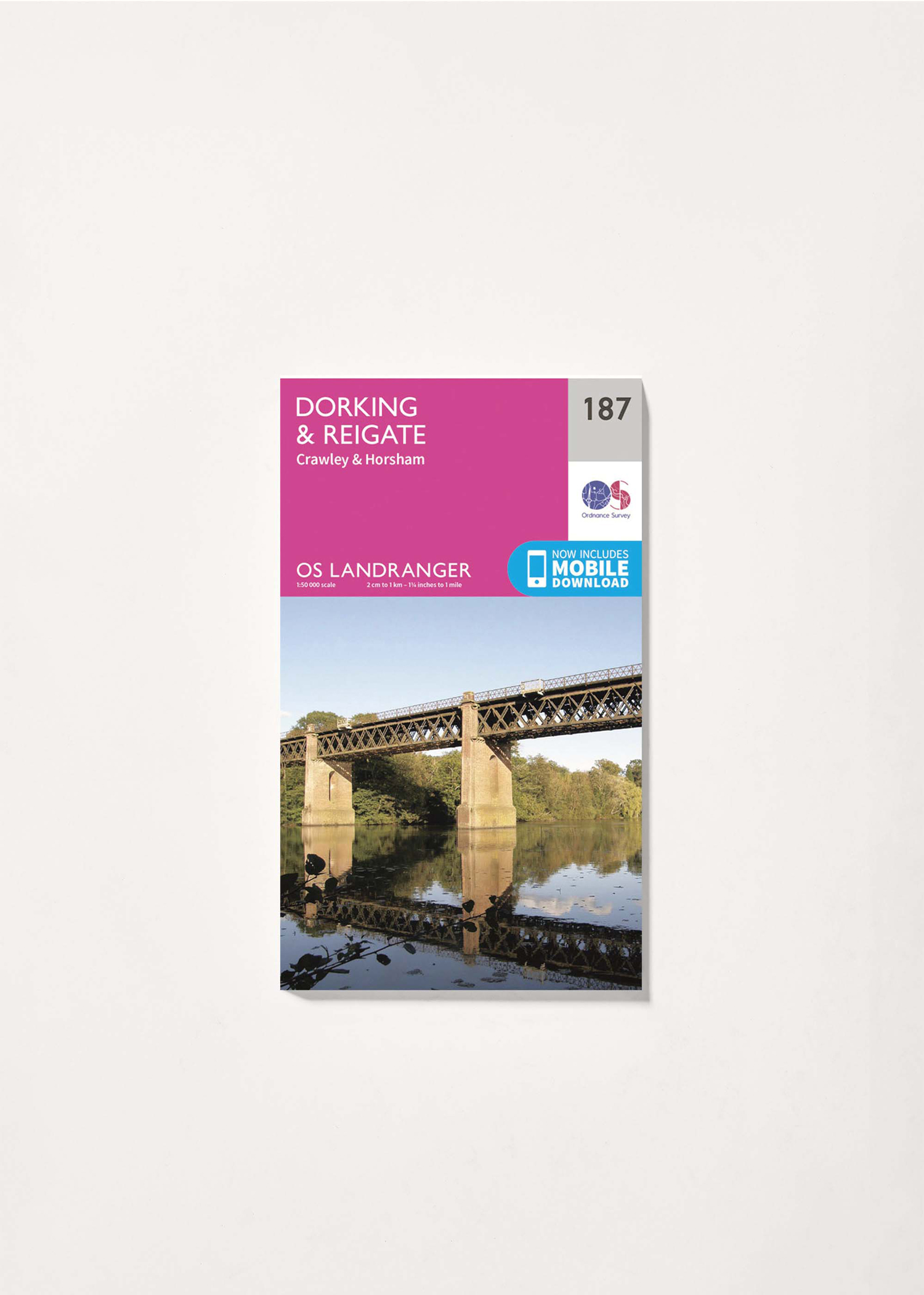 Ordnance Survey Dorking & Reigate, Crawley & Horsham - Landranger 187 Map