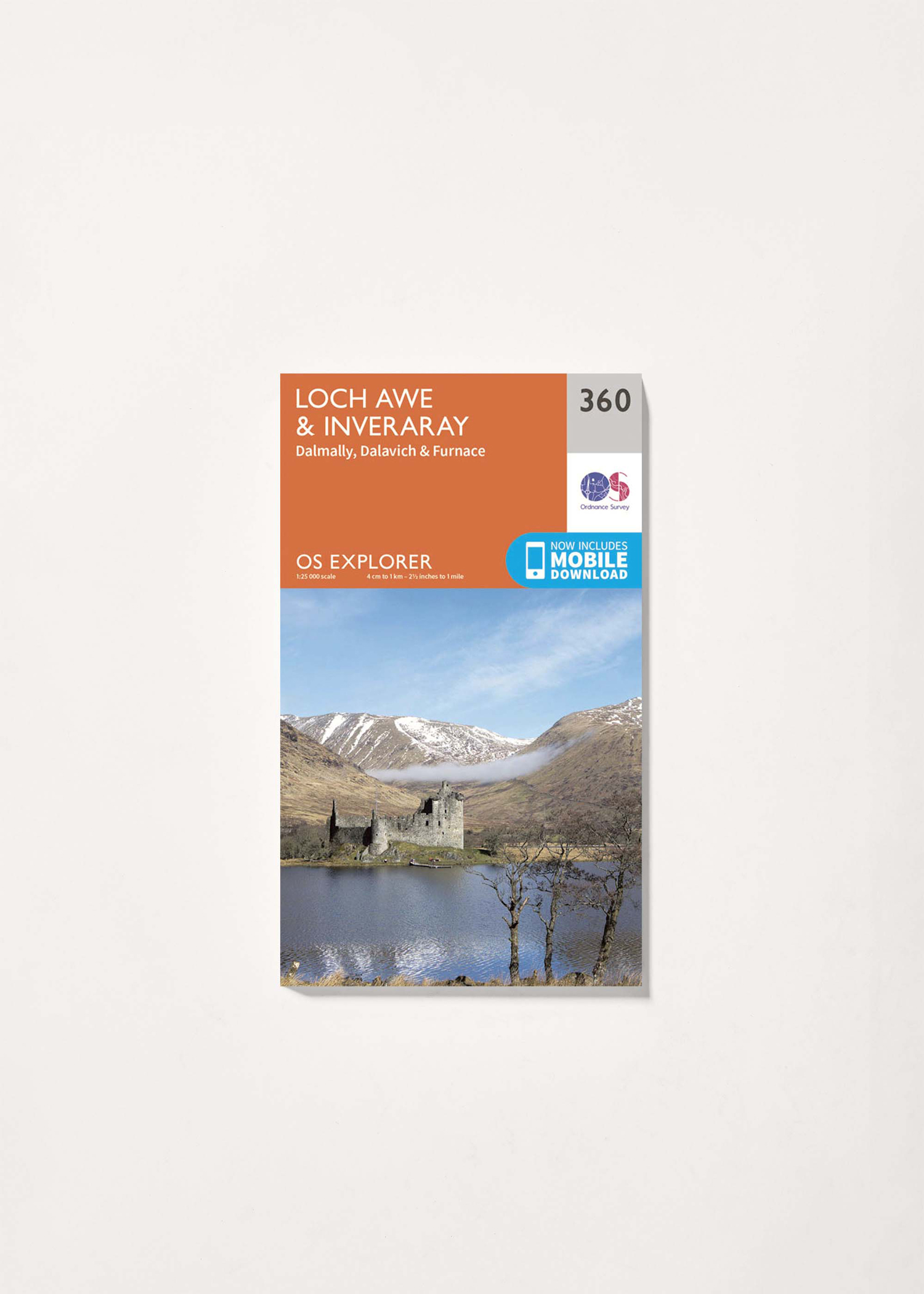 Ordnance Survey Loch Awe & Inveraray - OS Explorer 360 Map