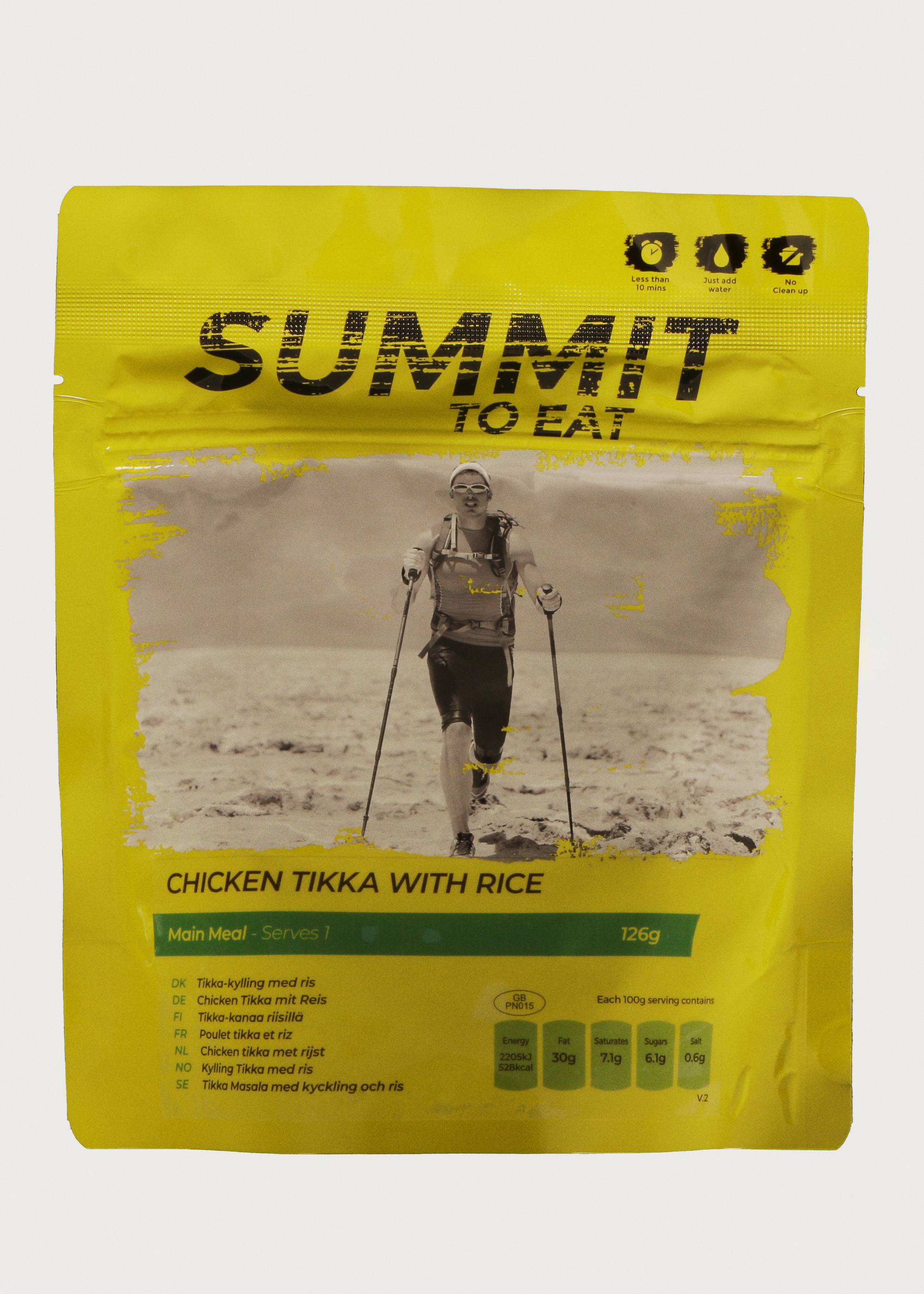 Summit to Eat Chicken Tikka with Rice Camping Food