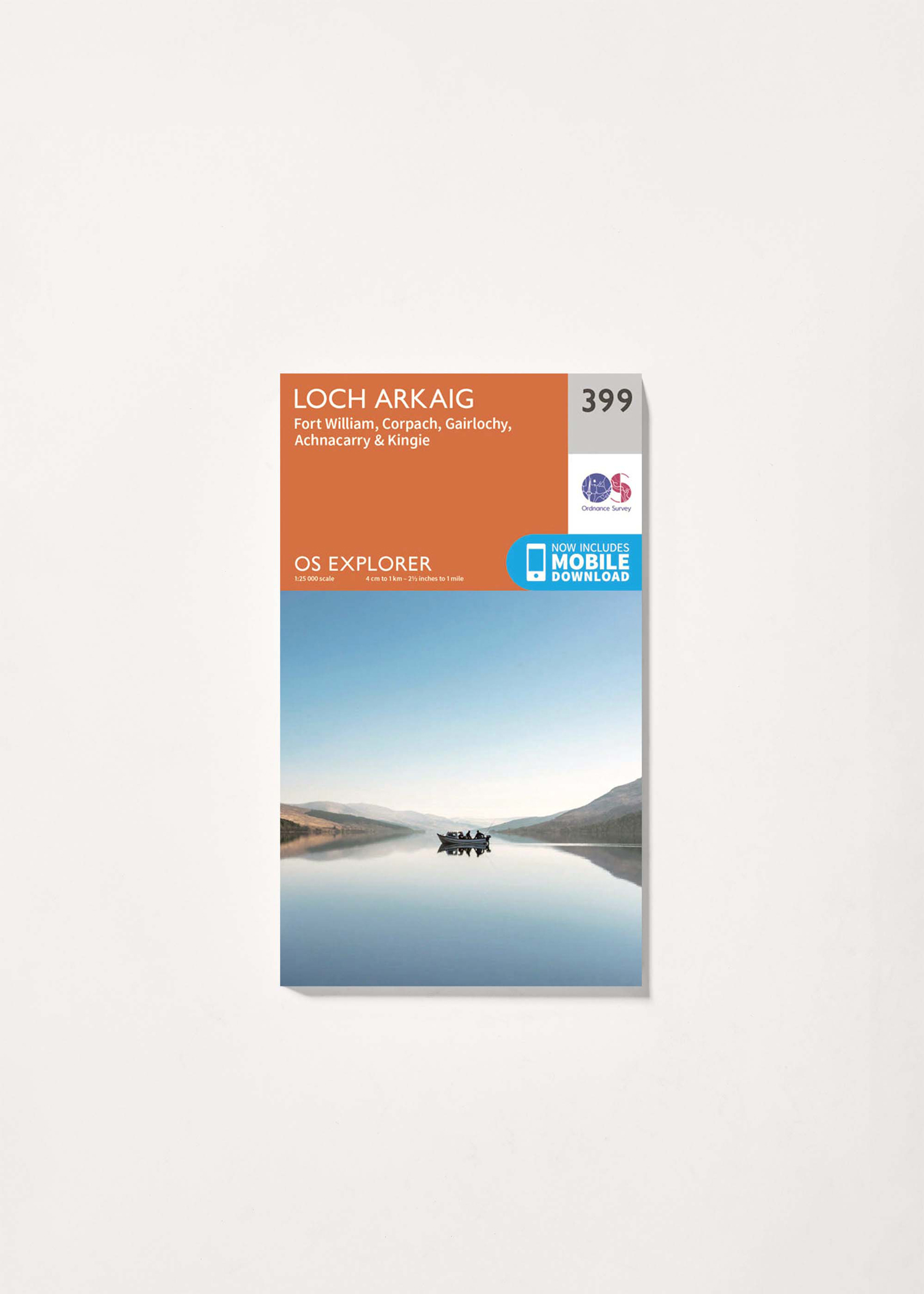 Ordnance Survey Loch Arkaig - OS Explorer 399 Map
