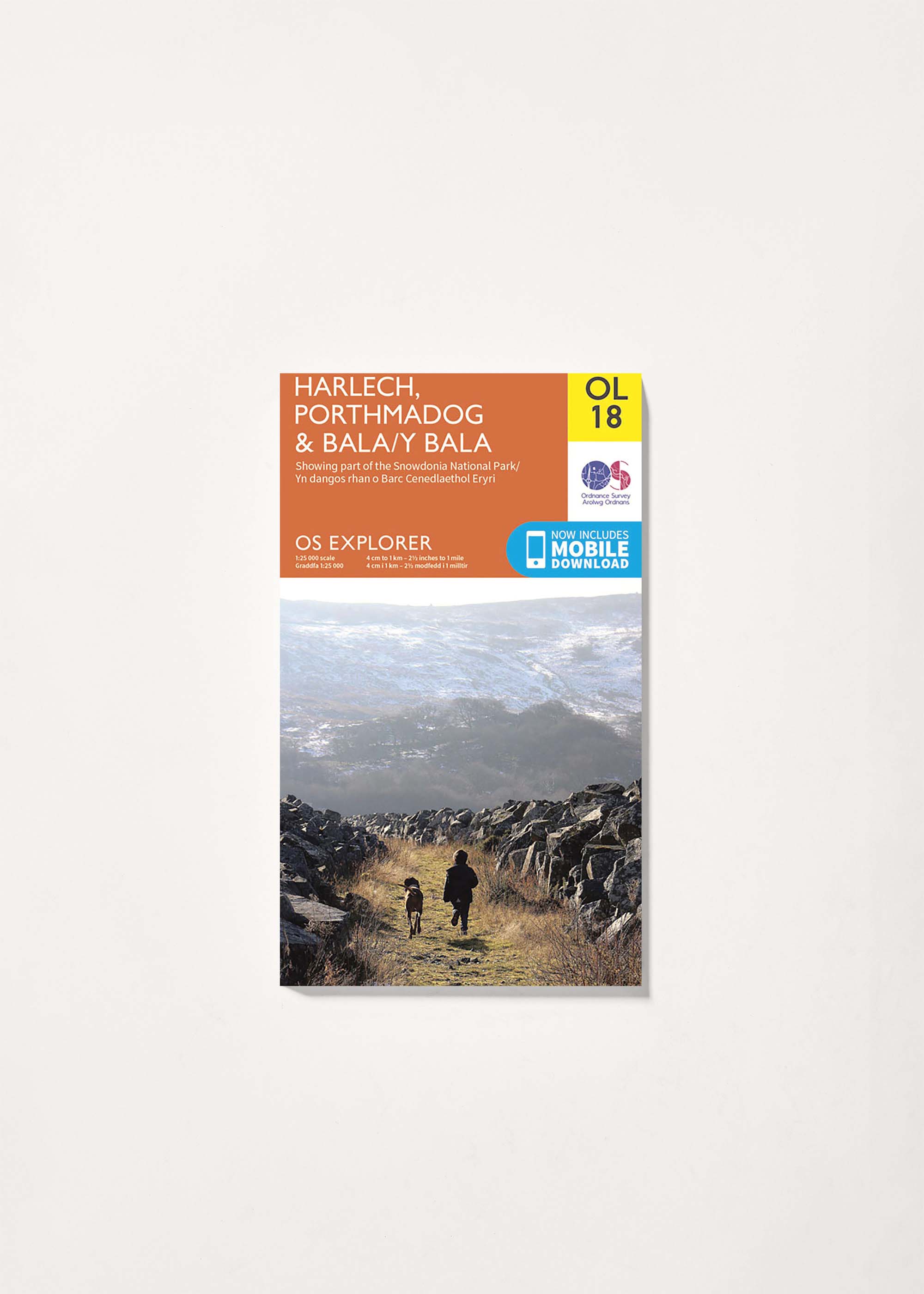 Ordnance Survey Harlech, Porthmadog & Bala - OS Explorer OL18 Map