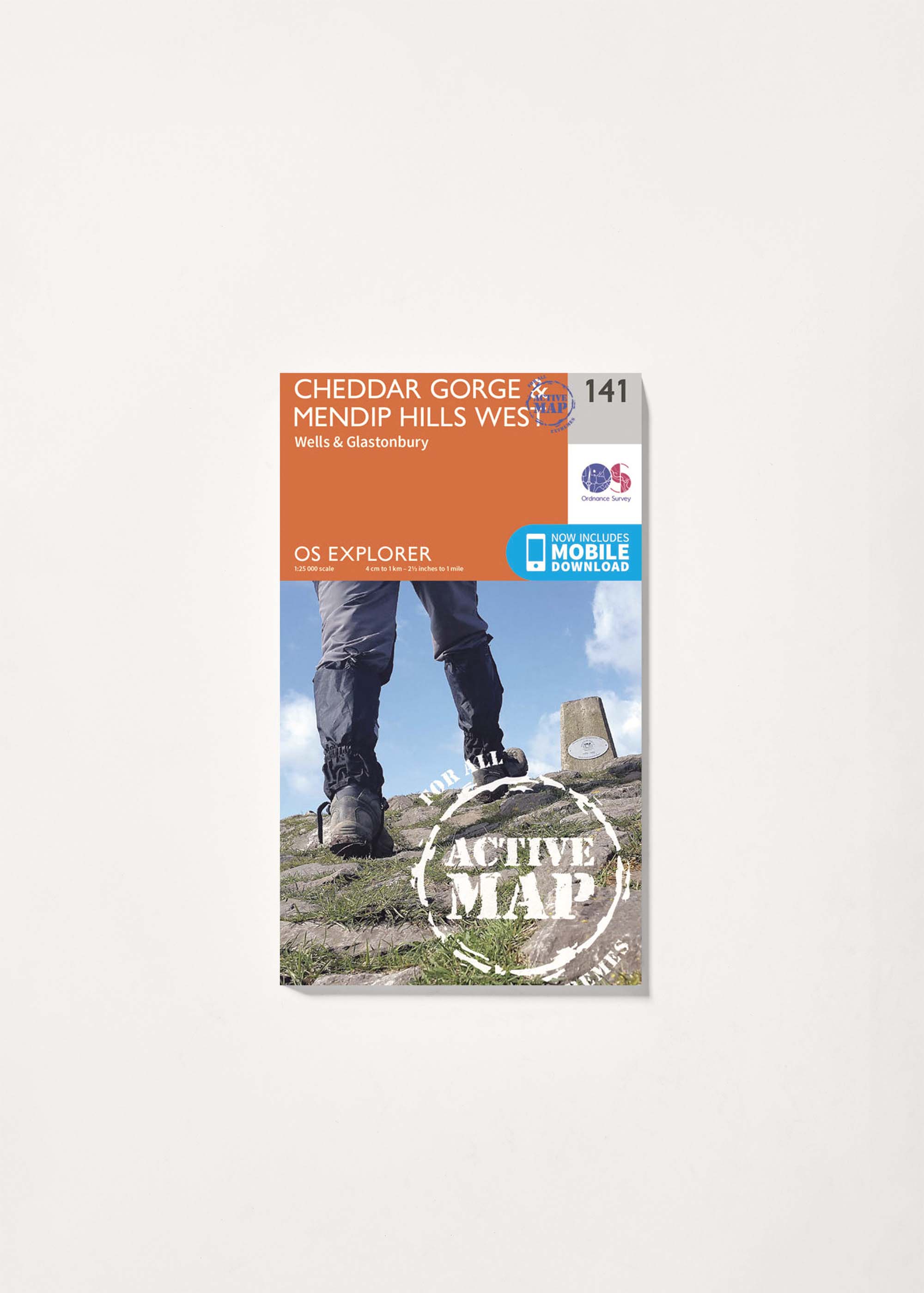 Ordnance Survey Cheddar Gorge & Mendip Hills West - OS Explorer Active ...