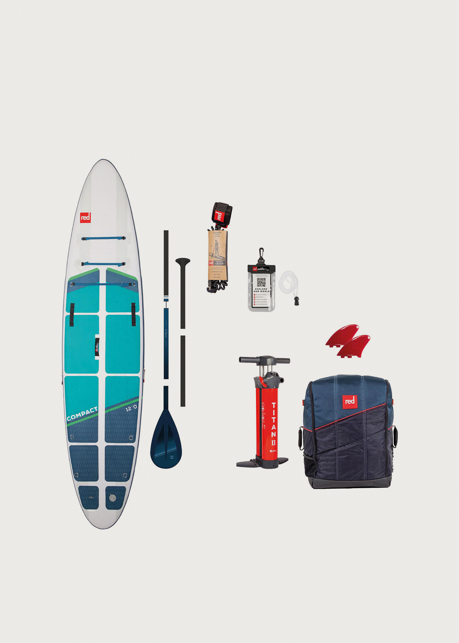 Red Equipment 12.0 - Compact Inflatable Paddleboard Package 22