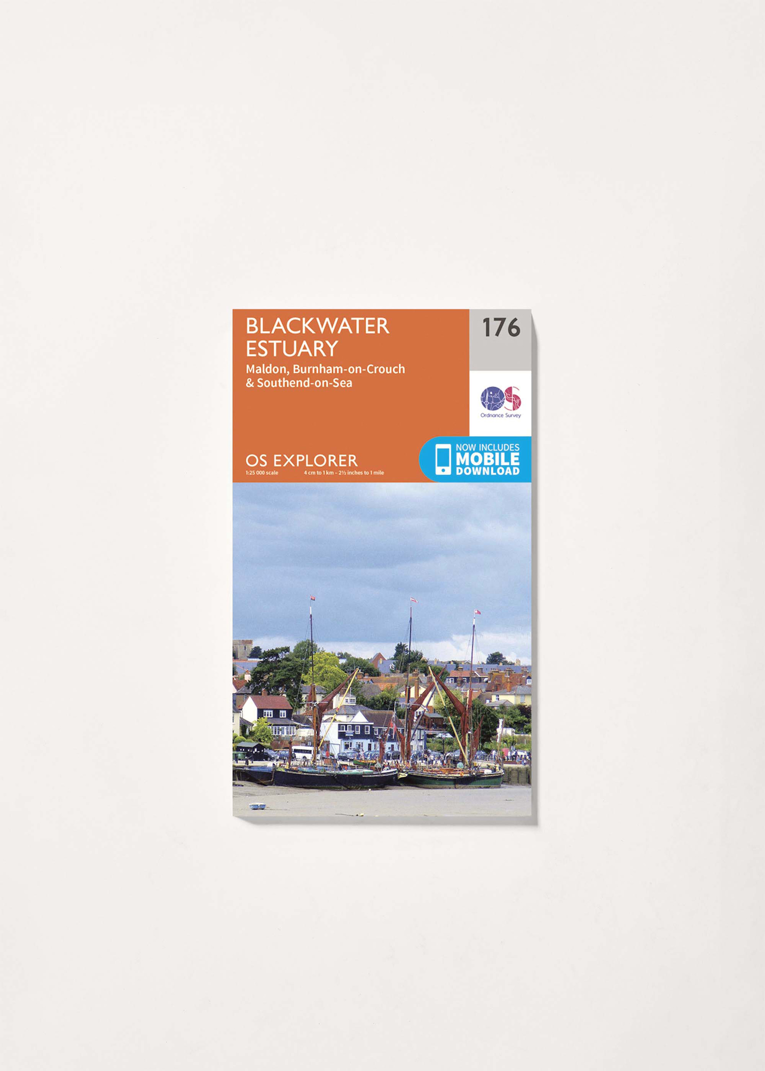 Ordnance Survey Blackwater Estuary - OS Explorer 176 Map