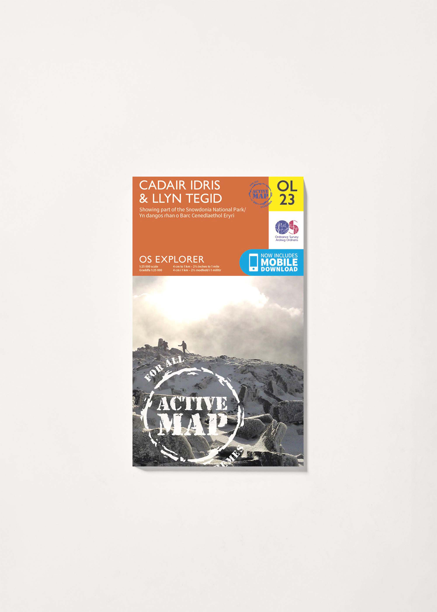 Ordnance Survey Cadair Idris & Llyn Tegid - OS Explorer Active OL23 Map