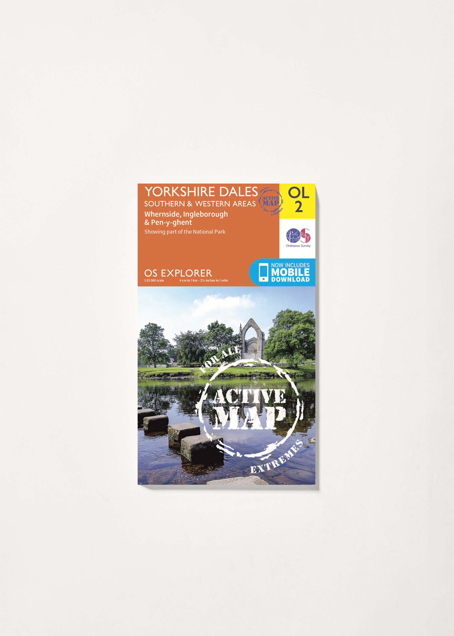 Ordnance Survey Yorkshire Dales - Southern & Western Areas - OS Explorer Active OL2 Map