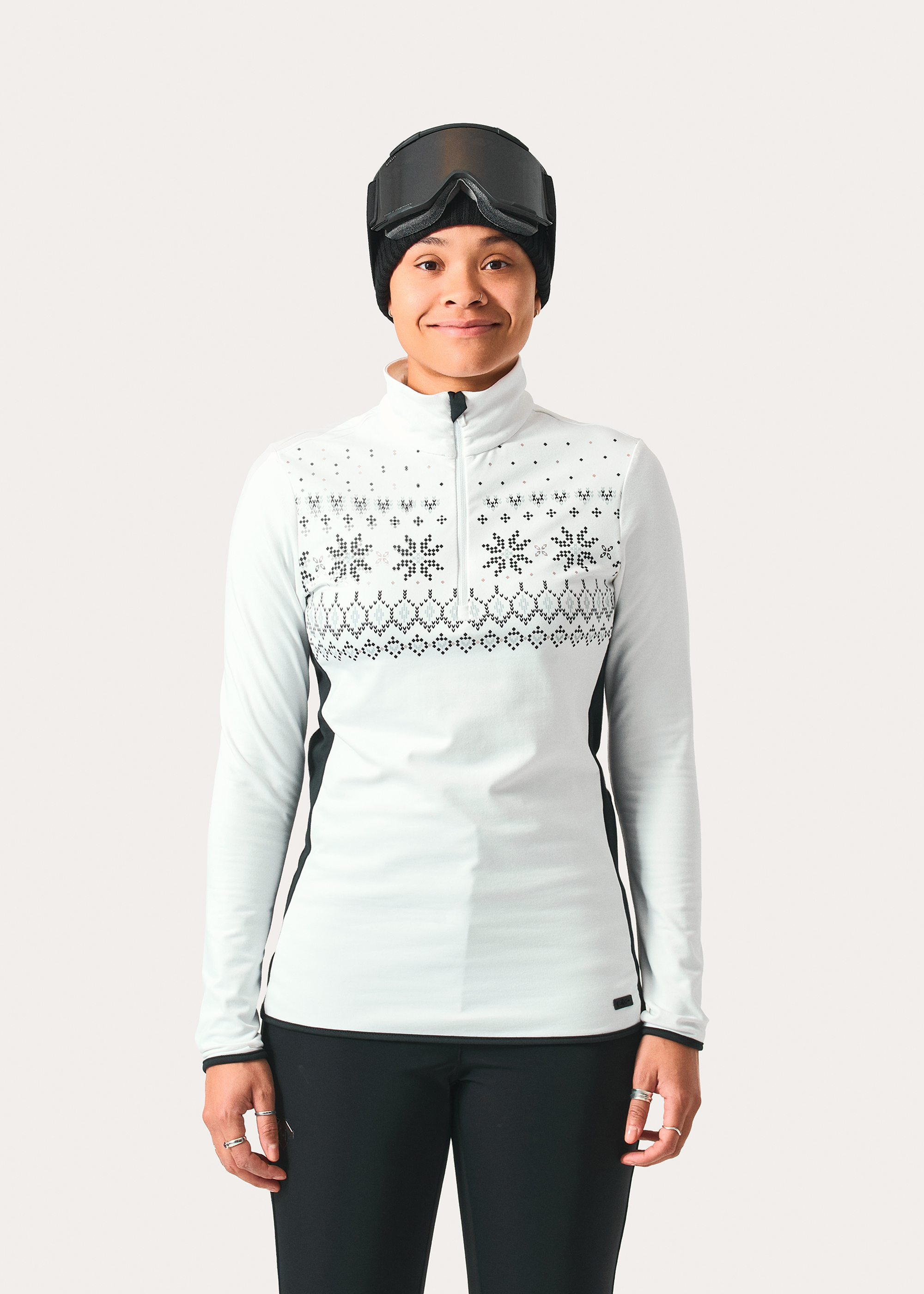 CMP Fair Isle Zip Neck