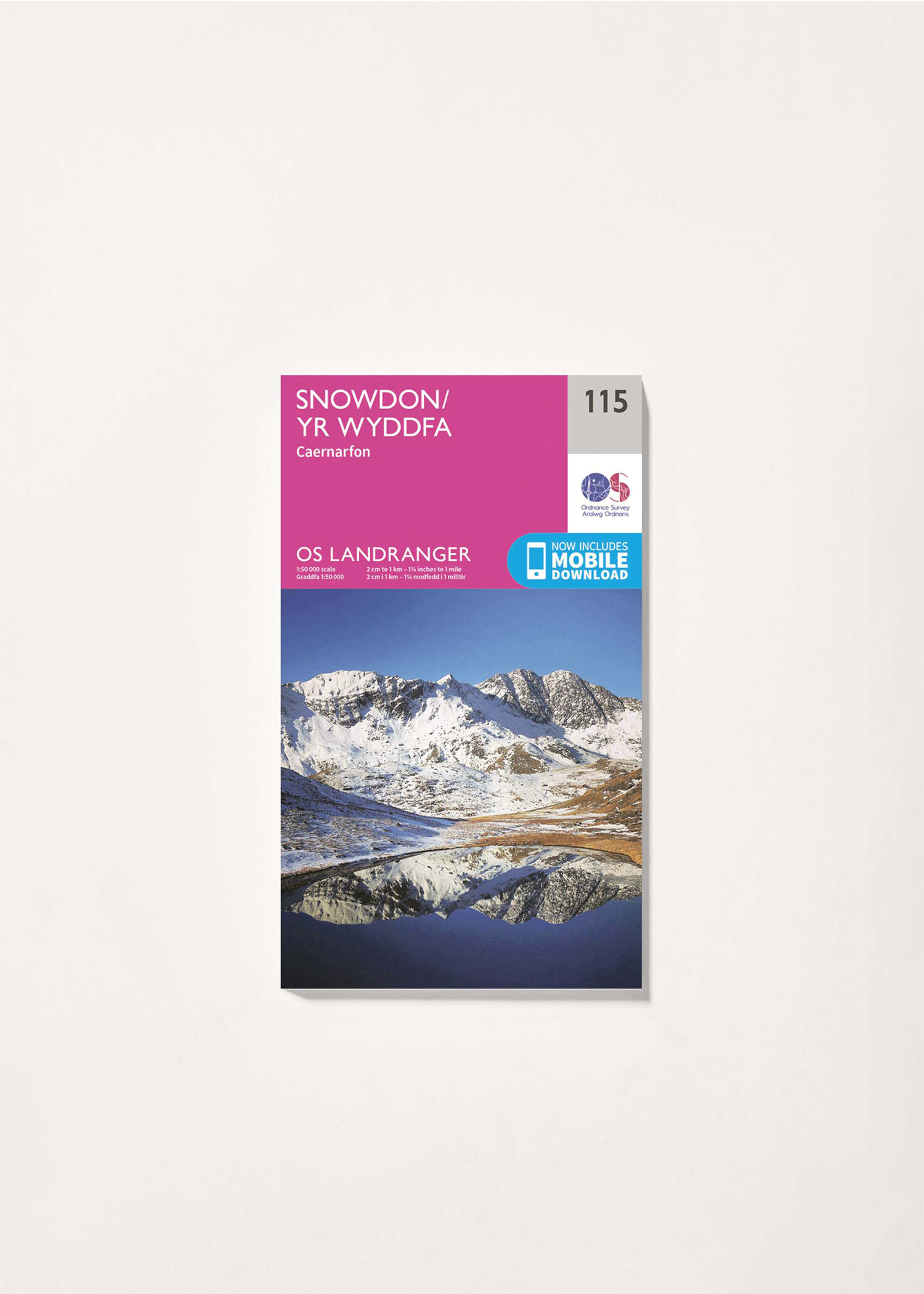 Ordnance Survey Snowdon & Caernarfon - Landranger 115 Map