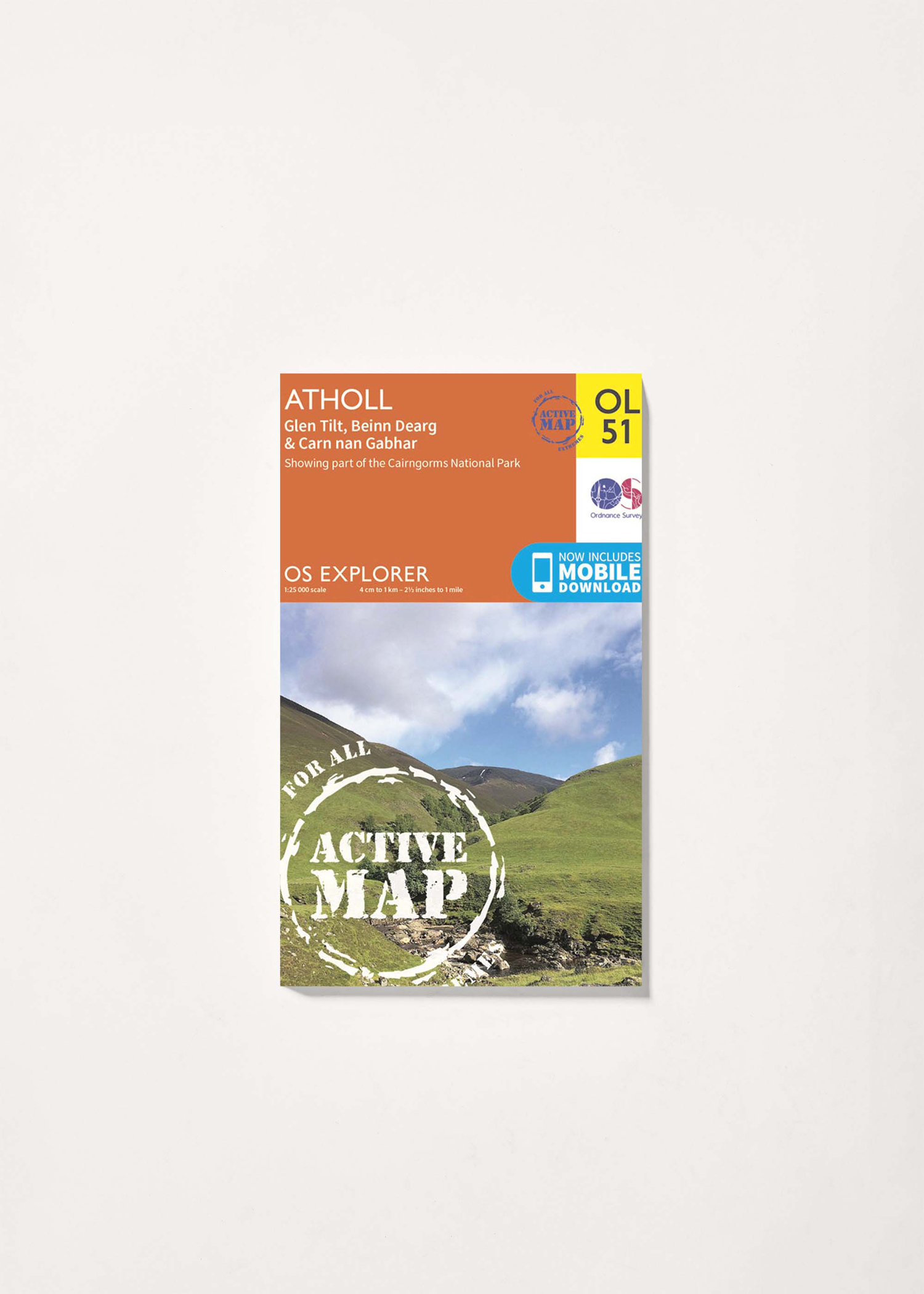 Ordnance Survey Atholl - OS Explorer Active OL51 Map