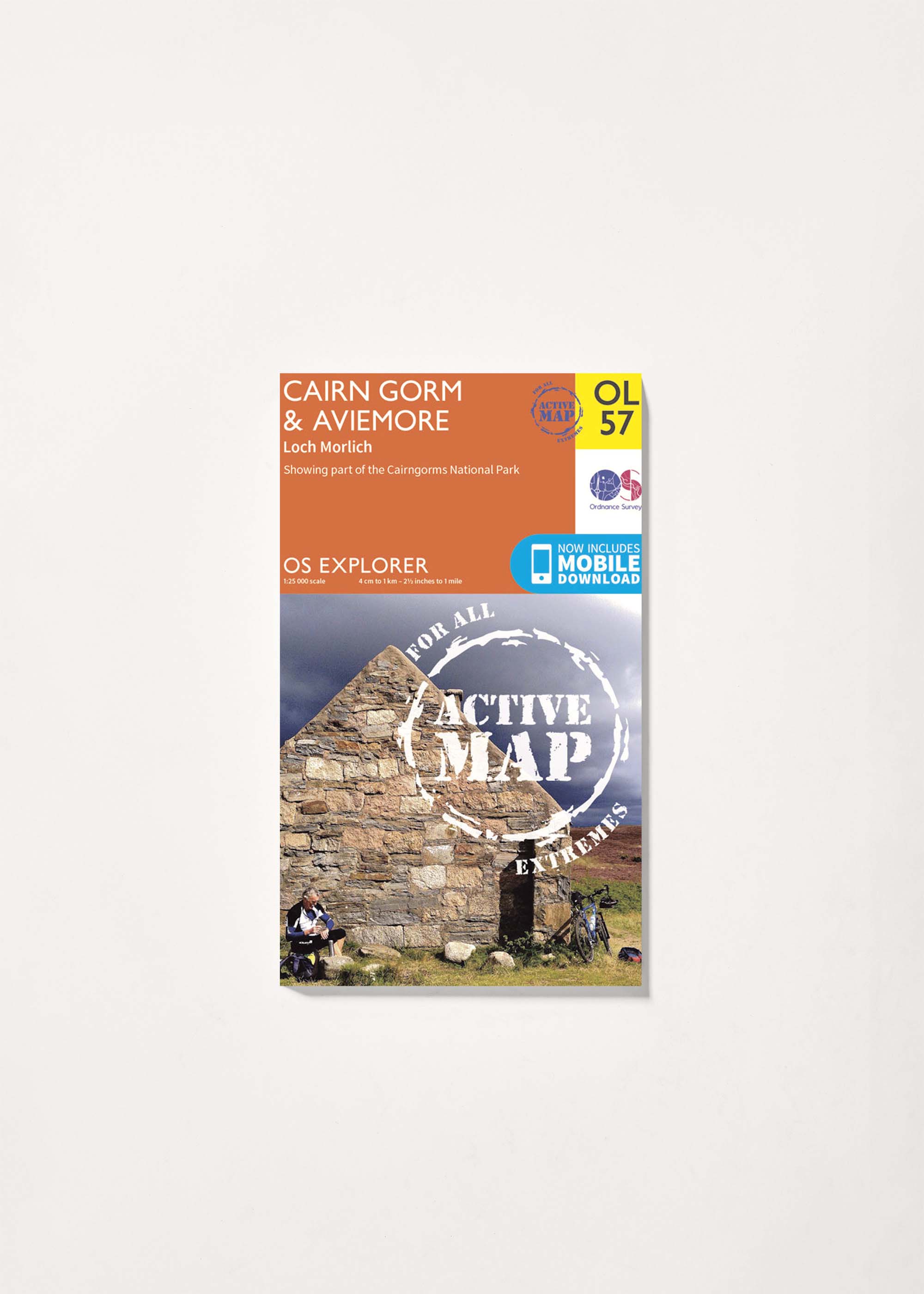 Ordnance Survey Cairn Gorm & Aviemore - OS Explorer Active OL57 Map