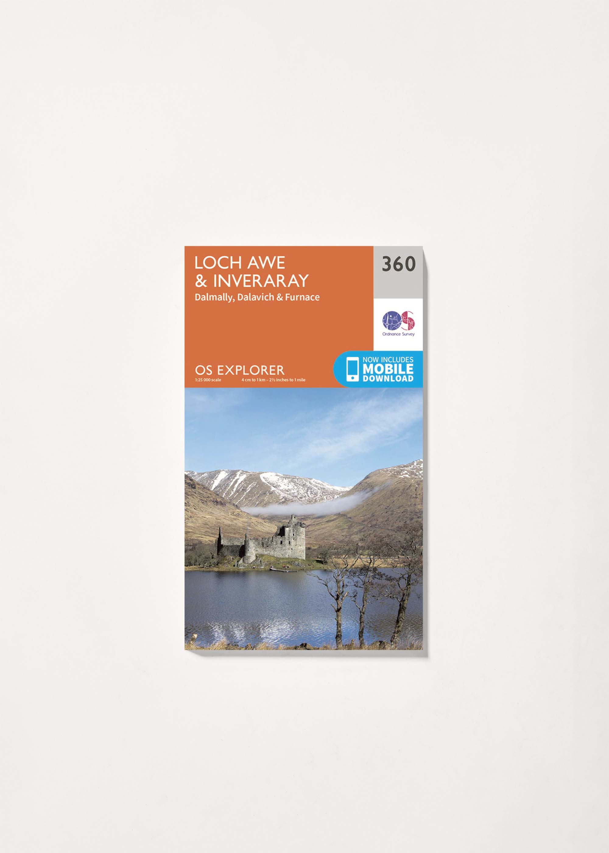 Ordnance Survey Loch Awe & Inveraray - OS Explorer 360 Map