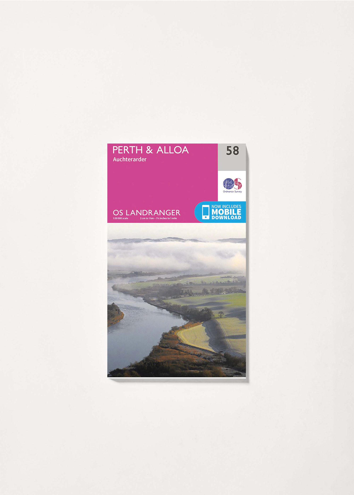 Ordnance Survey Perth to Alloa, Auchterarder - Landranger 58 Map