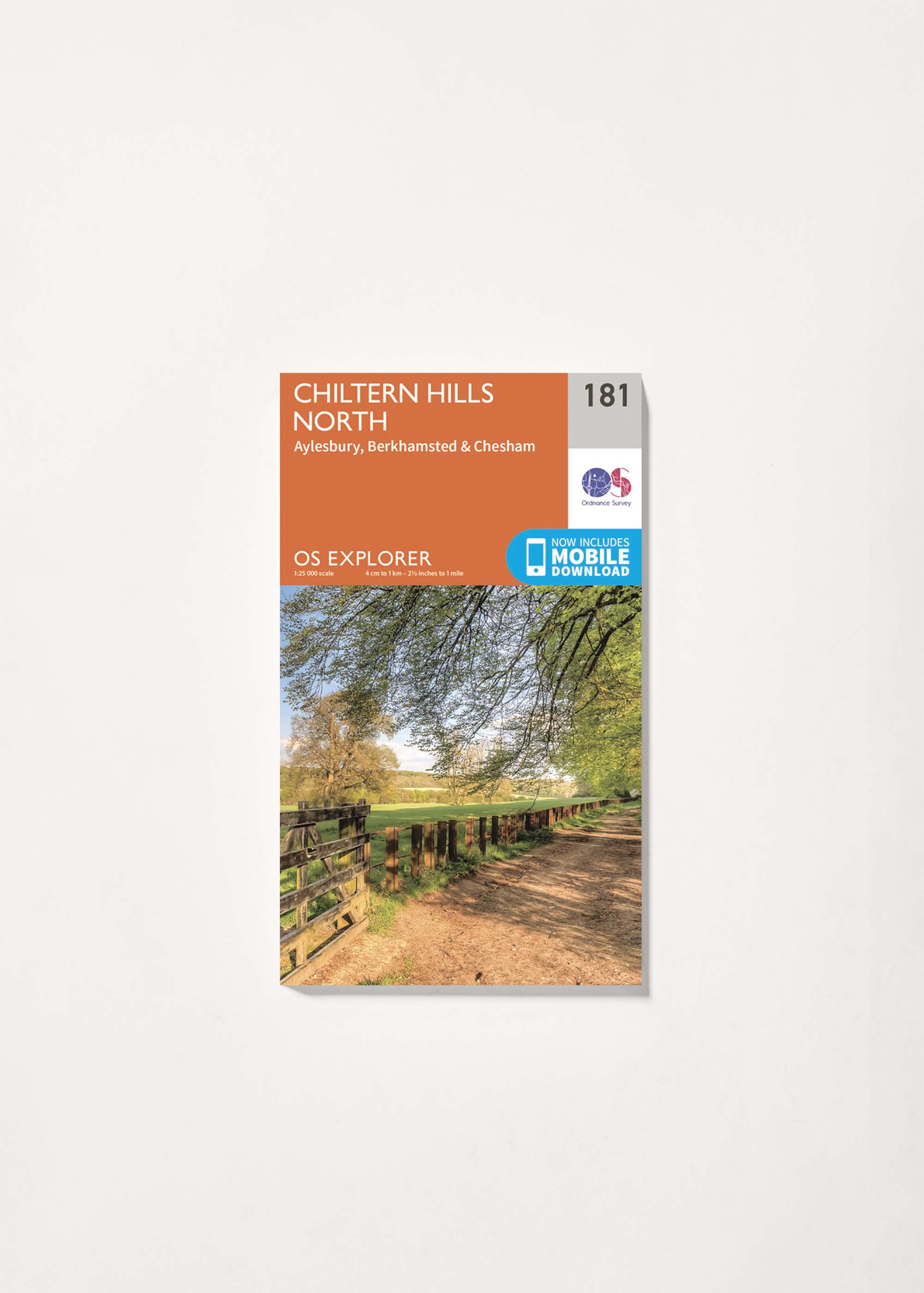 Ordnance Survey Chiltern Hills North - OS Explorer 181 Map
