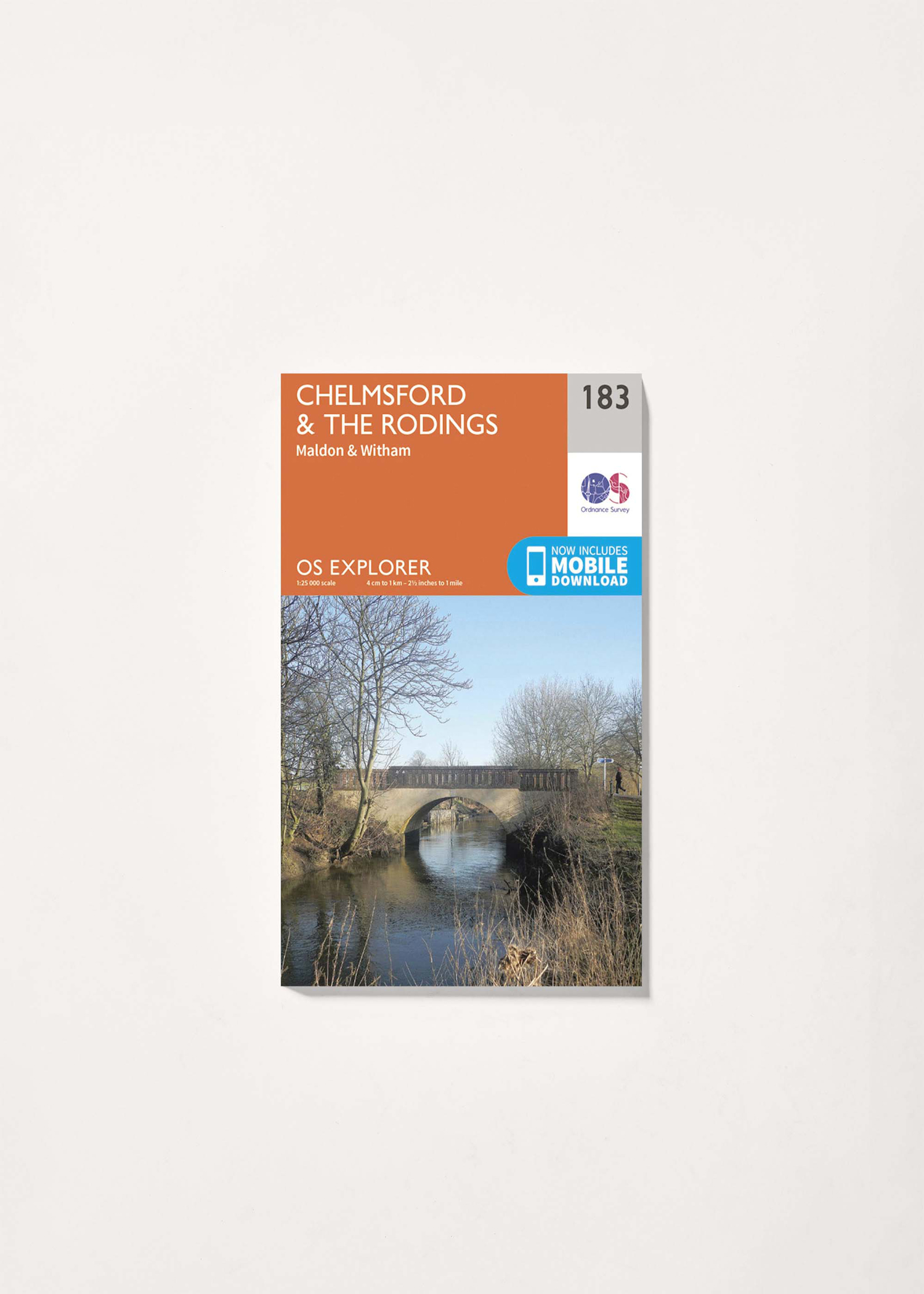 Ordnance Survey Chelmsford & The Rodings - OS Explorer 183 Map