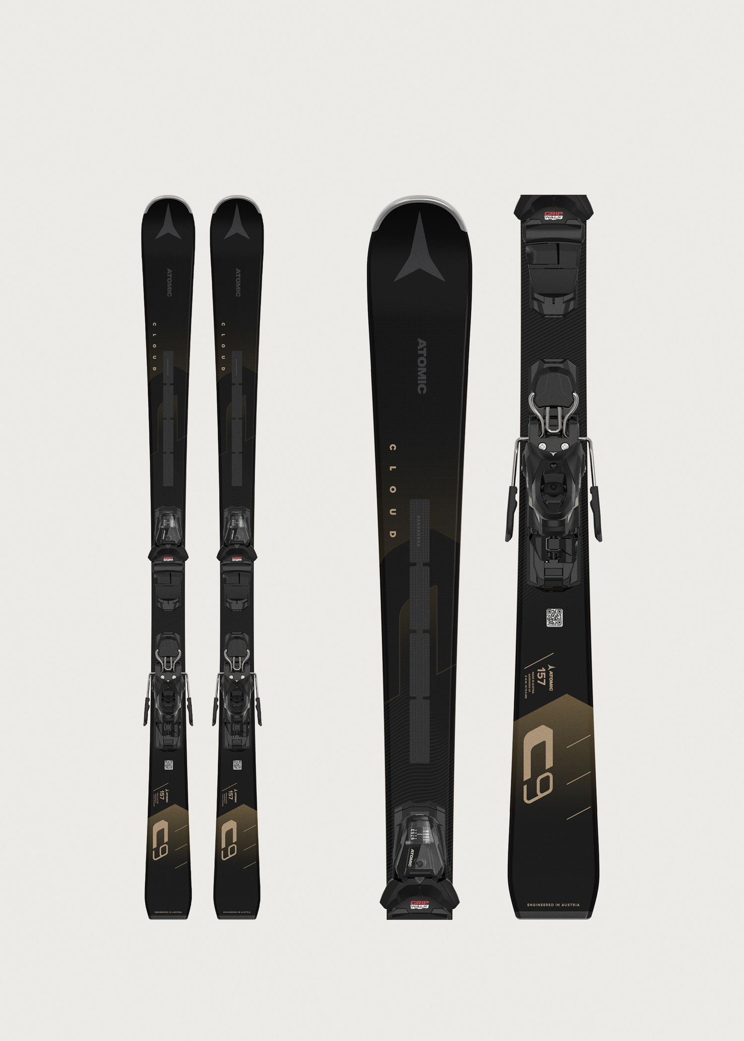 Atomic Cloud C9 Revoshock Light Skis + M 10 GW Bindings
