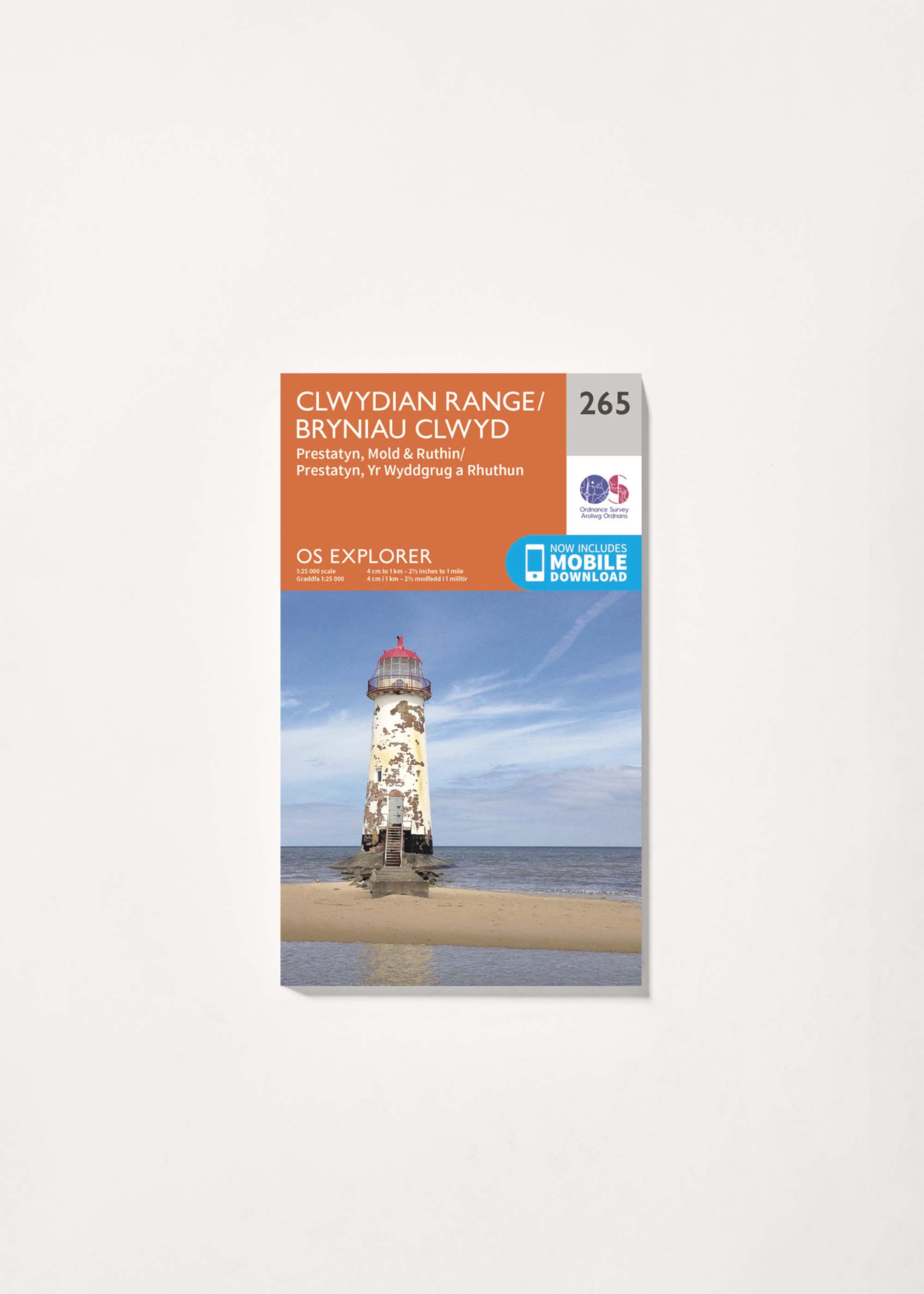 Ordnance Survey Clwydian Range - OS Explorer 265 Map