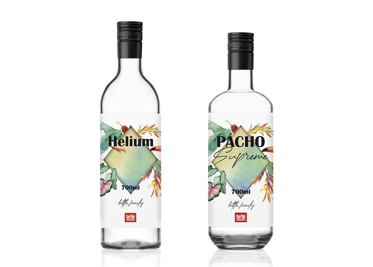 Collezione Packaging Spirits Helium & Pacho | Berlin Packaging