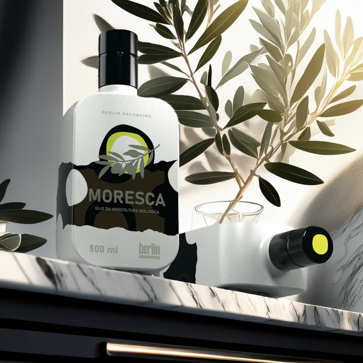 MORESCA | SCULPTED ELEGANCE FOR PREMIUM OILS | Berlin Packaging