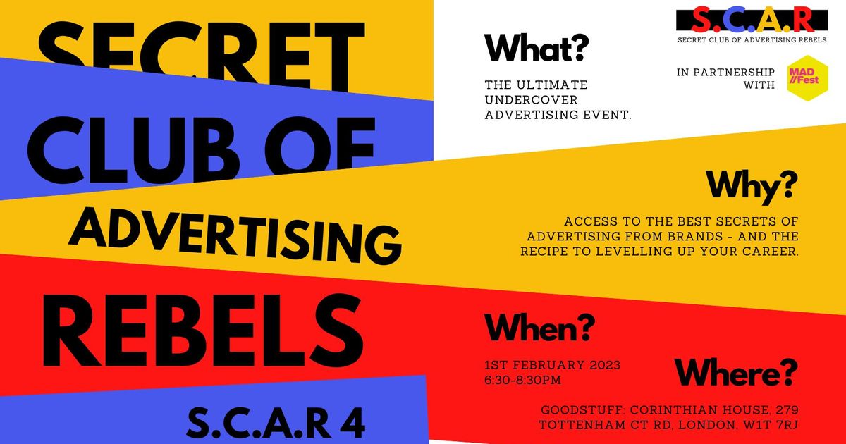 Event Invitation: Hear From Mars At The Secret Club of Advertising ...