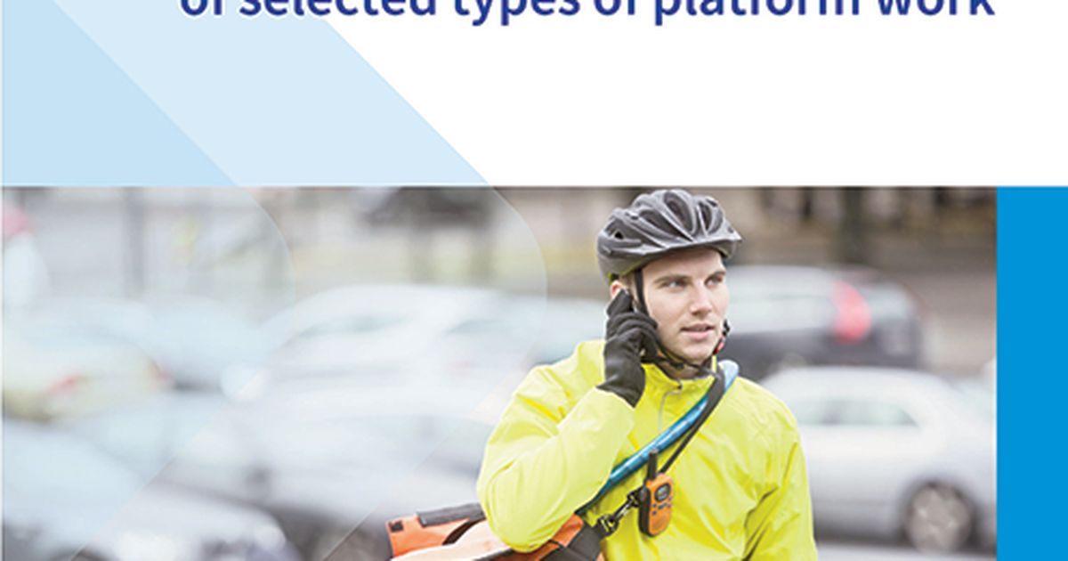 Employment and working conditions of selected types of platform work ...