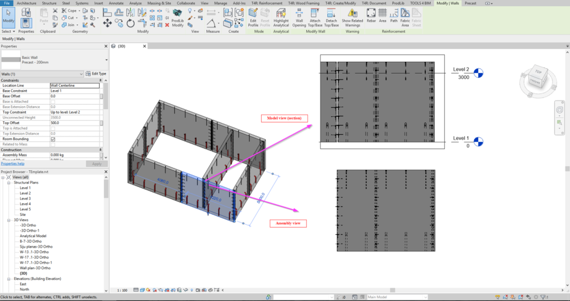 Pros & cons of using Revit assembly views | ARKANCE