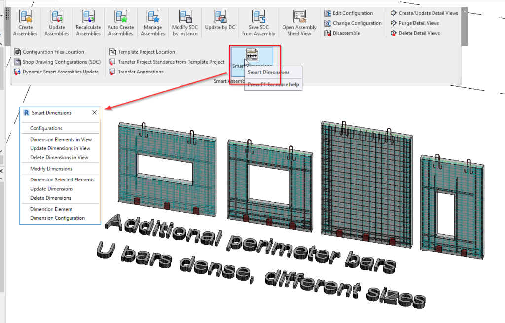 How to dimension reinforcement for precast elements in Revit | ARKANCE