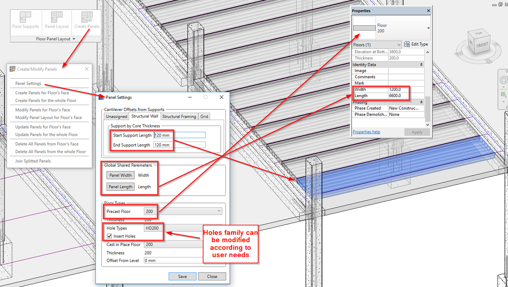 Apply Precast Concrete Revit add-on to Precast Slabs | ARKANCE