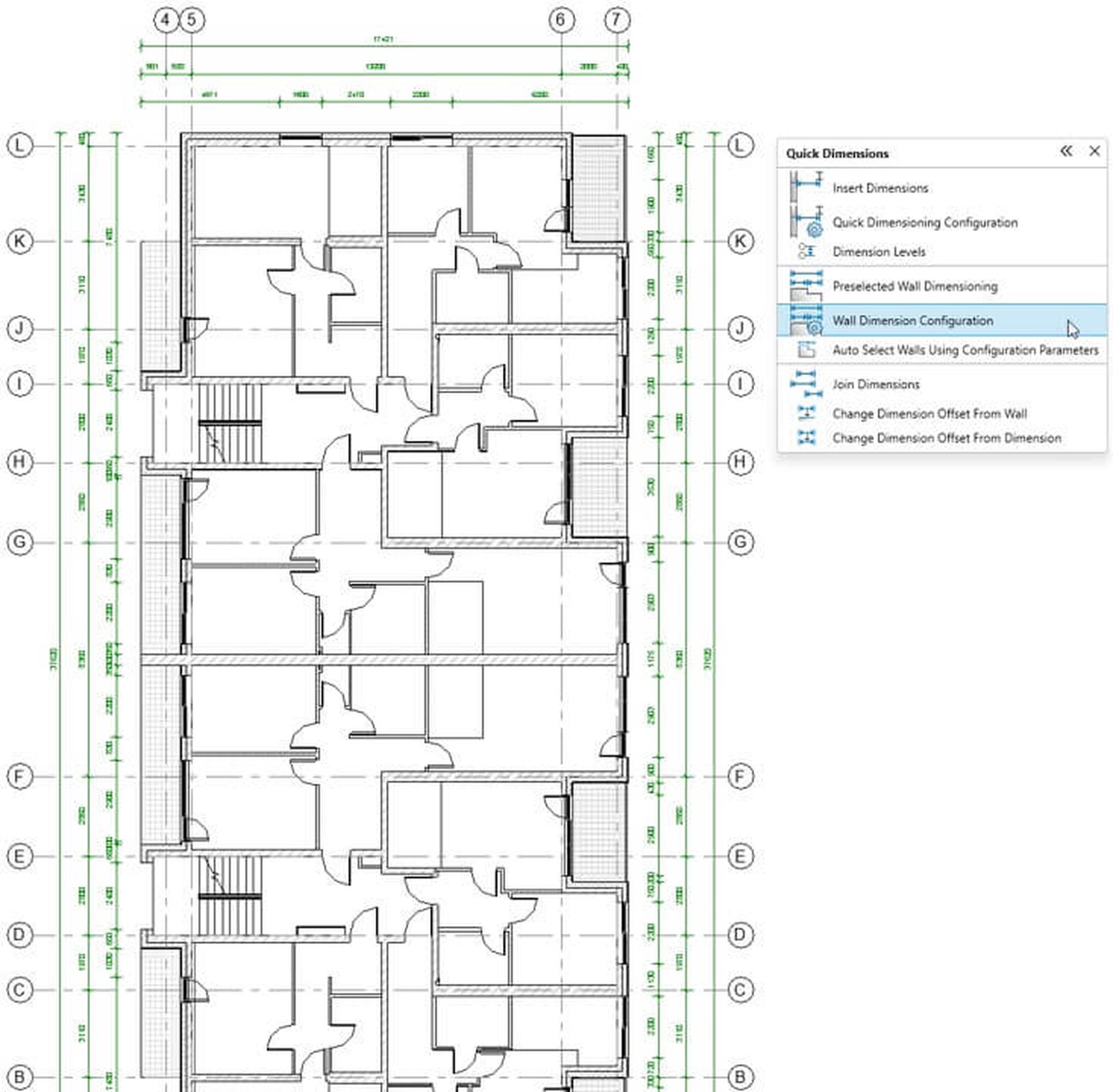 architectural plans grid lines