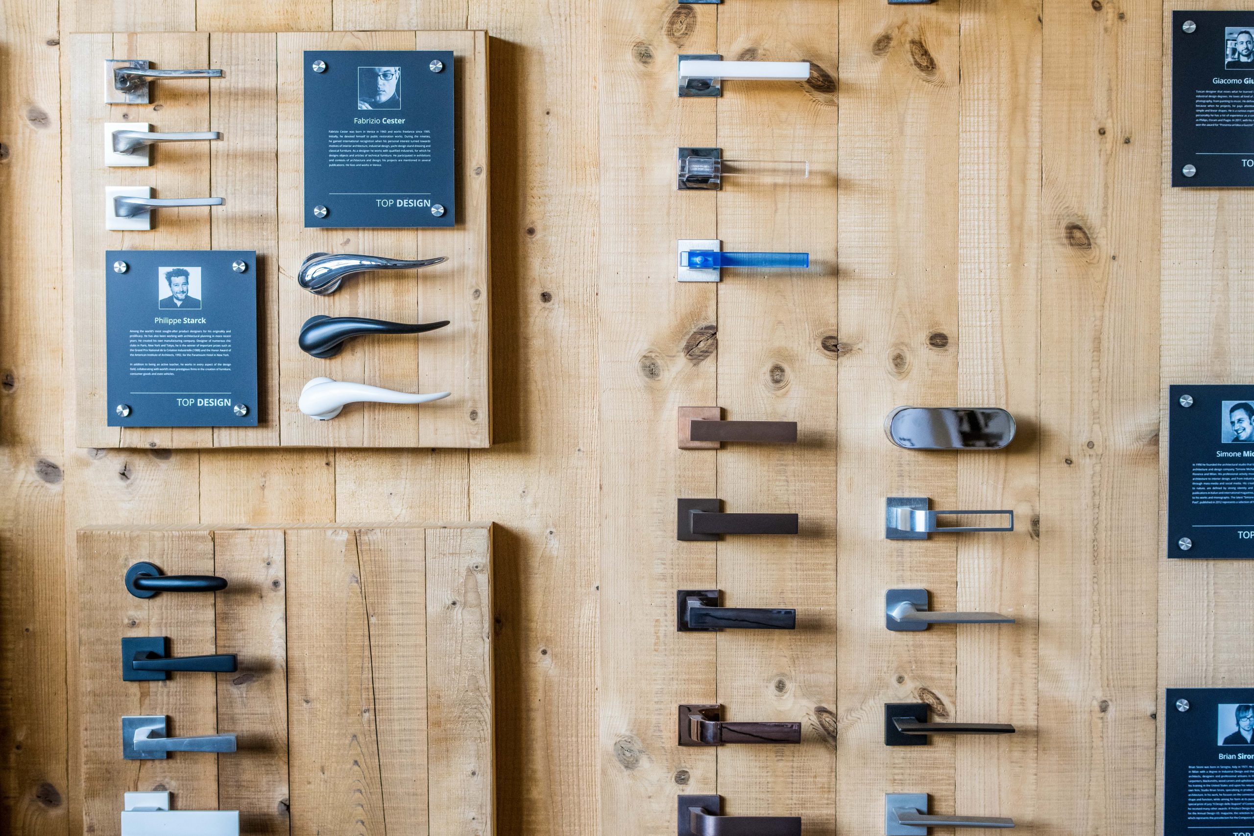 Door fittings by designers - Dauby