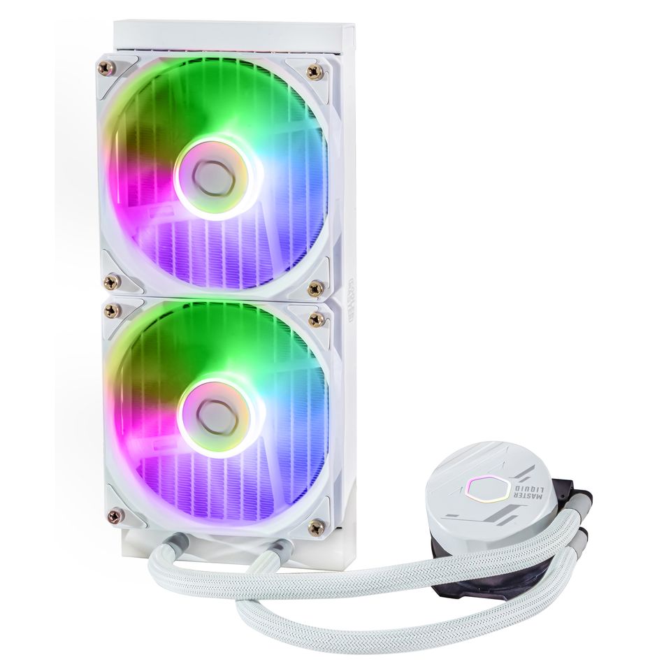 MasterLiquid 240L Core ARGB White CPU Liquid Cooler | Cooler Master