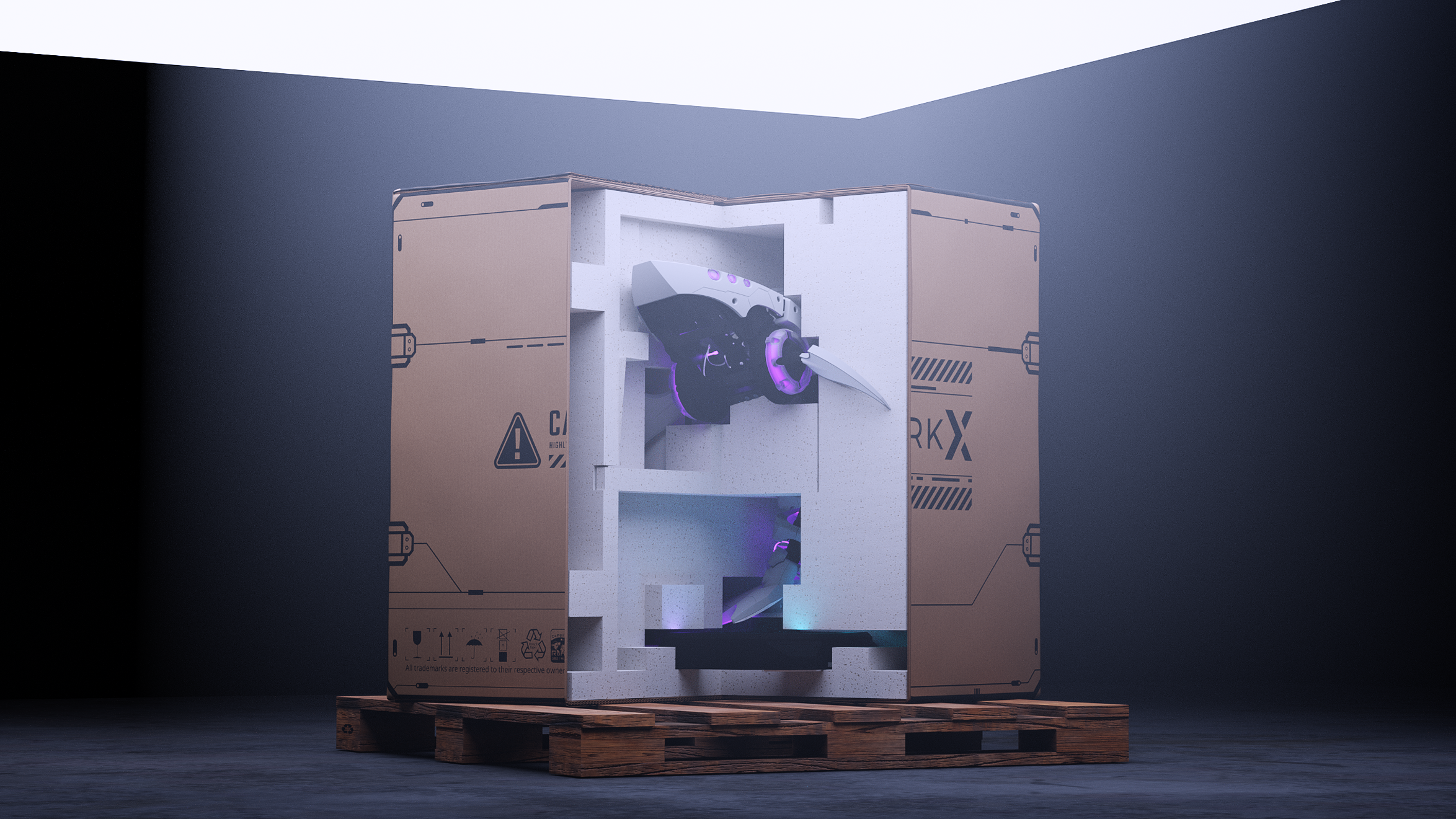 Shop Cooler Master Shark X PC Case By Cooler Master Online in Dubai ...