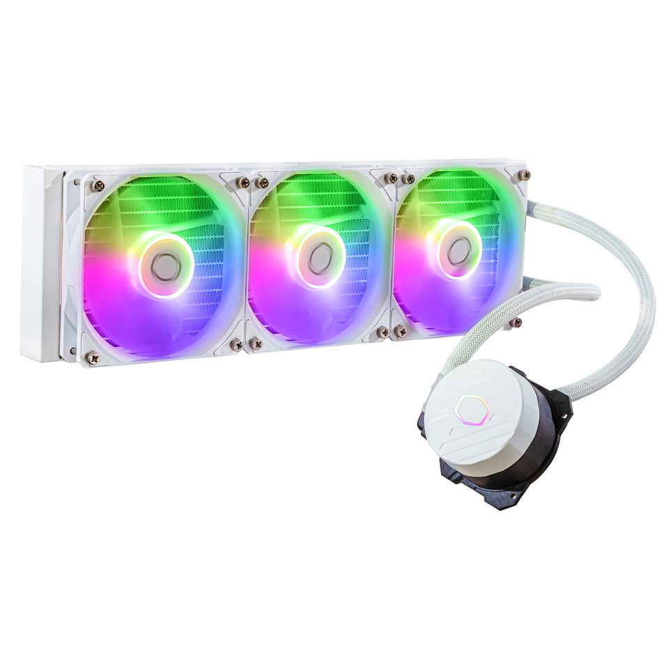 MasterLiquid 360L Core ARGB White CPU Liquid Cooler | Cooler Master