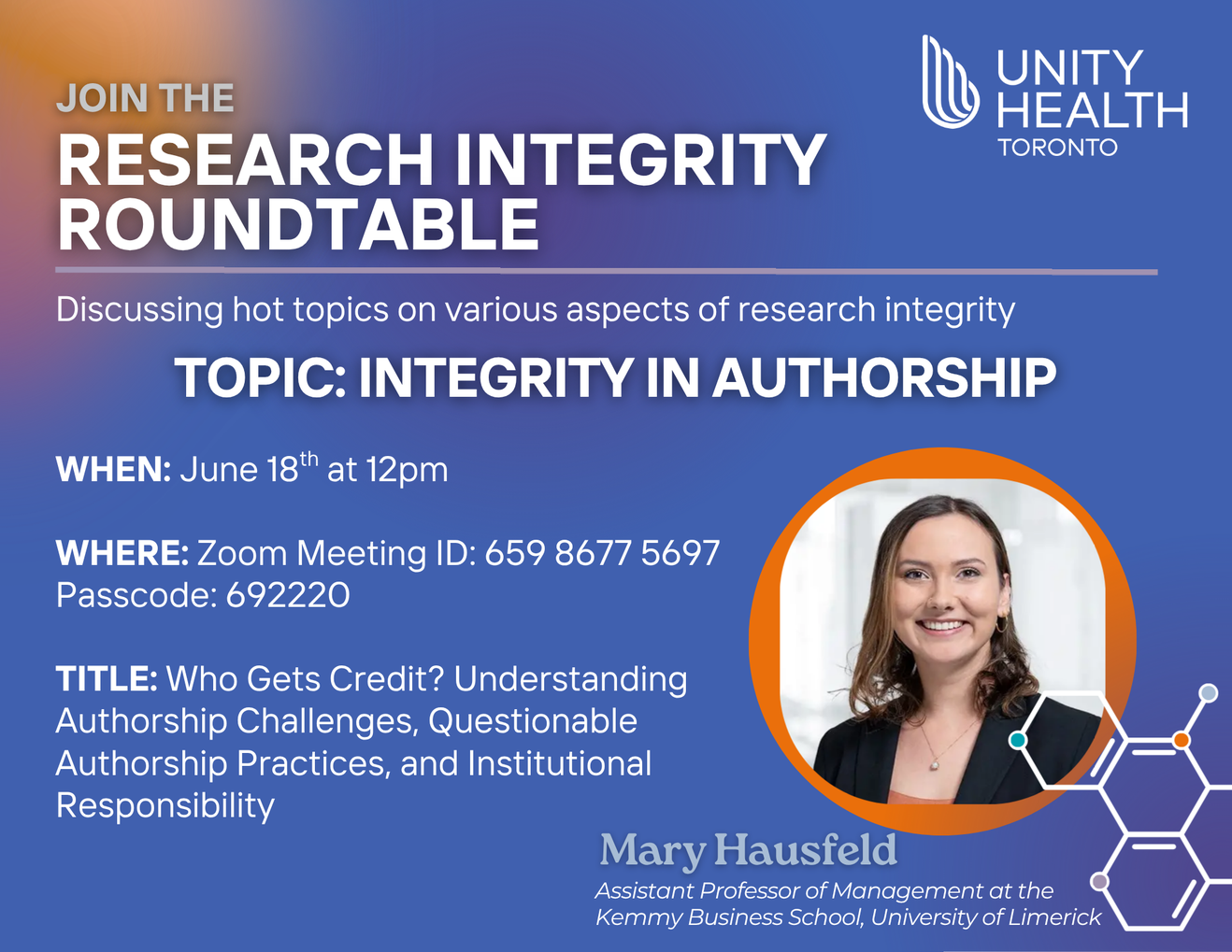 Research Integrity Roundtable Series: Integrity in Authorship