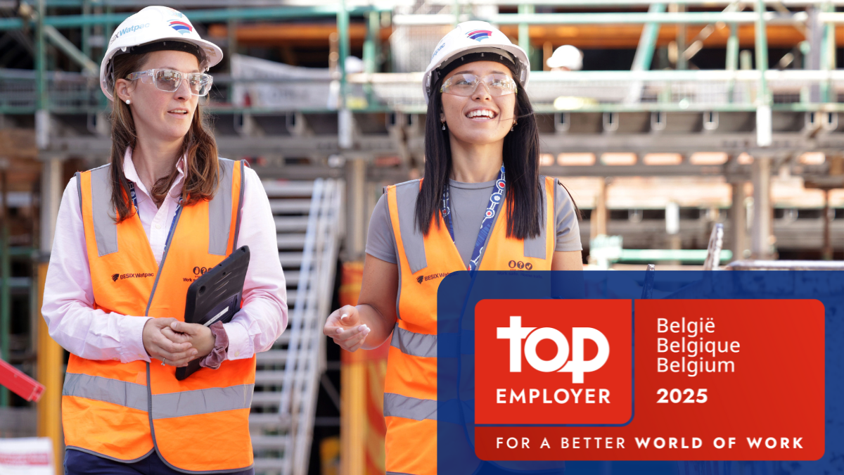 BESIX Group celebrated as Top Employer 2025 - Six Construct