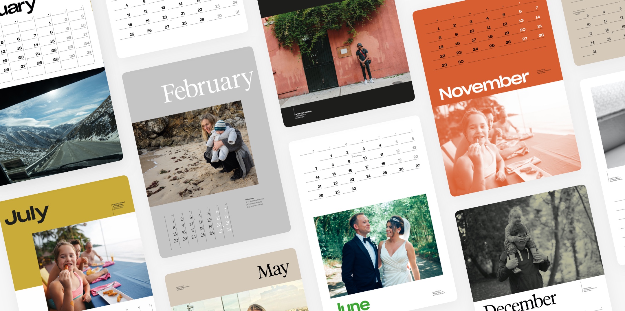 Personalised Photo Calendars with Public Holidays