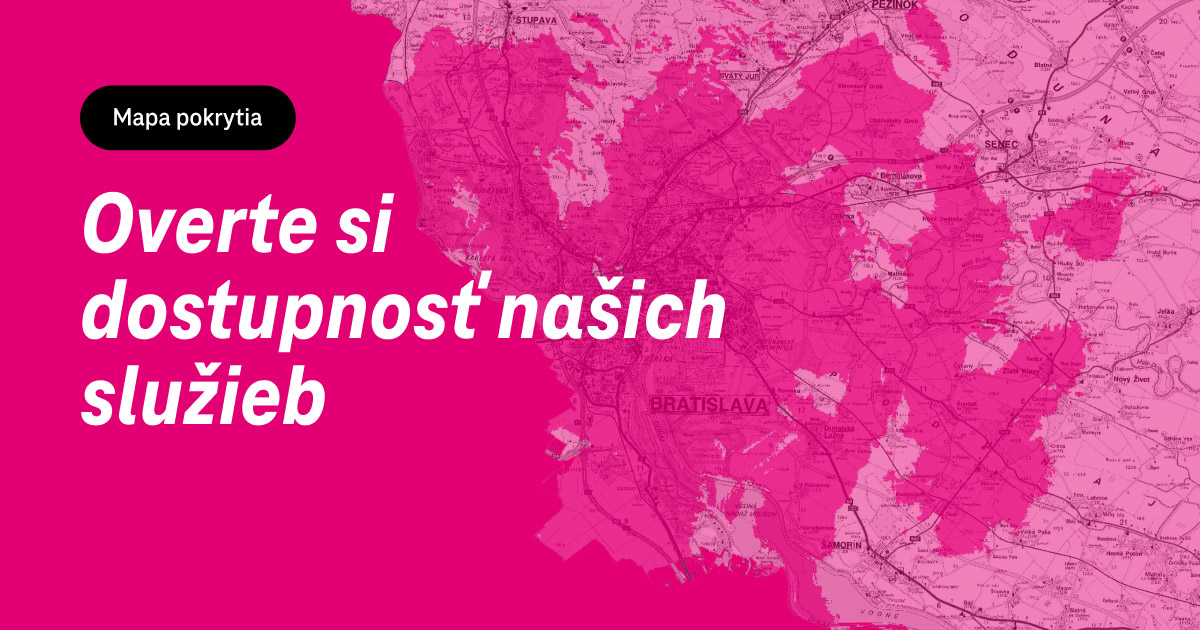 Mapa pokrytia a dostupnosti | Telekom