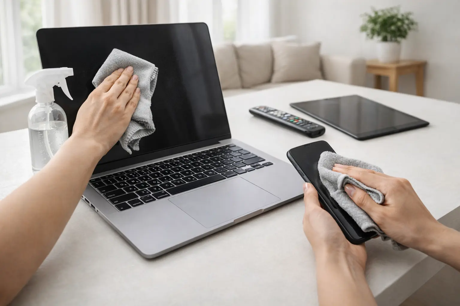 How to Clean & Disinfect Home Electronics? | Justlife