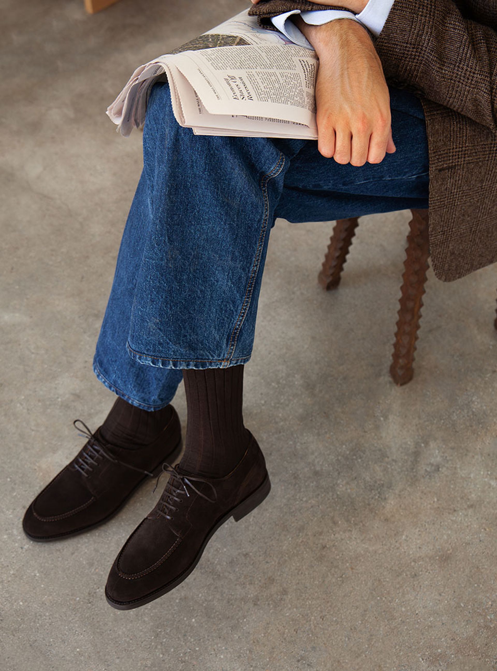 The Split Toe Derby - Brown Suede | MORJAS