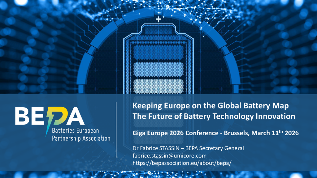 Keeping Europe on the Global Battery Map The Future of Battery ...