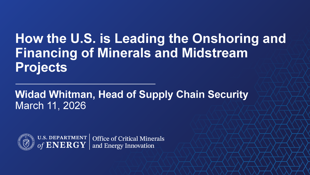 How the U.S. is Leading the Onshoring and Financing of Minerals and ...