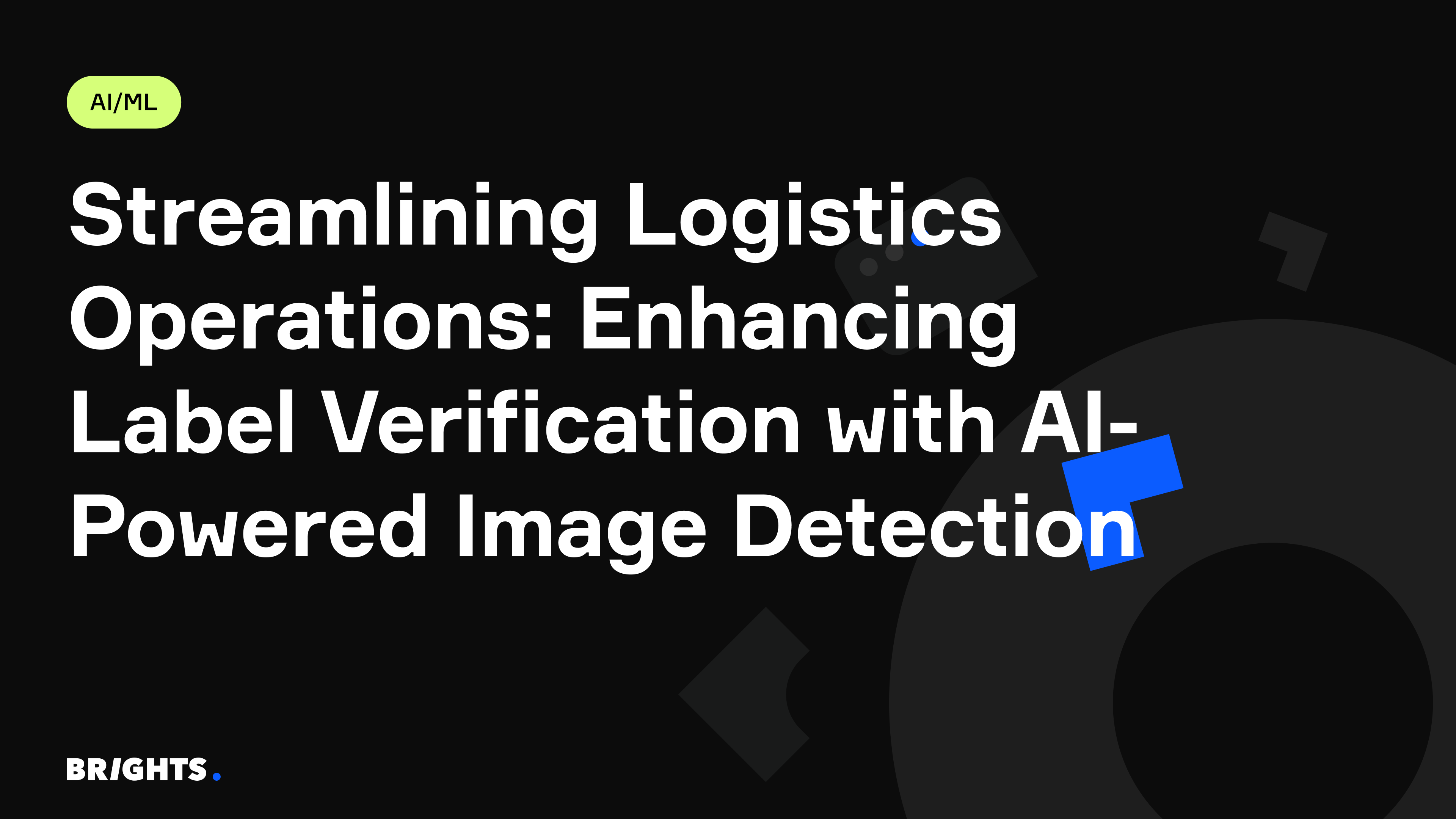 AI Label Verification Development for Logistics