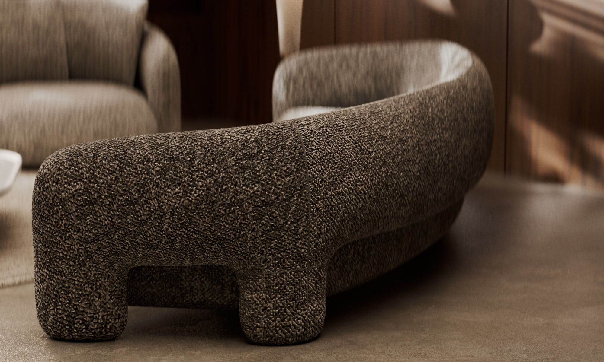 Bold Sofa Curved Open arms | Mohdern