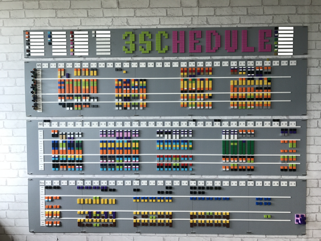 Scheduling Made Easy: The CUBE Lego Calendar