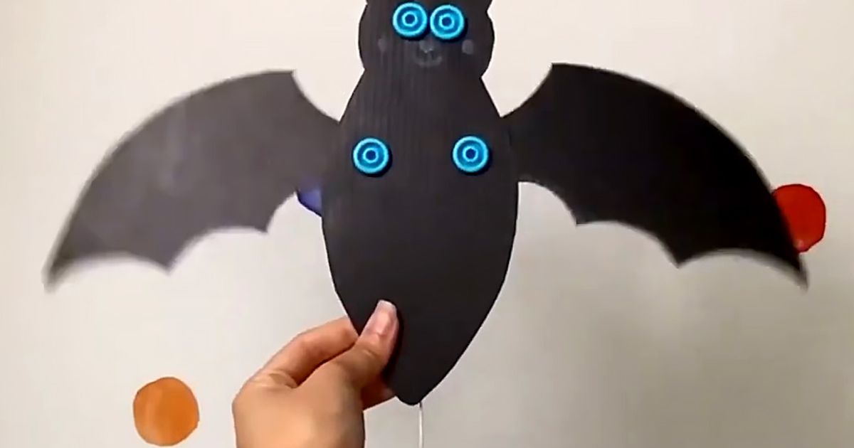 Cardboard Animated Bat Decoration | Makedo Resource Hub