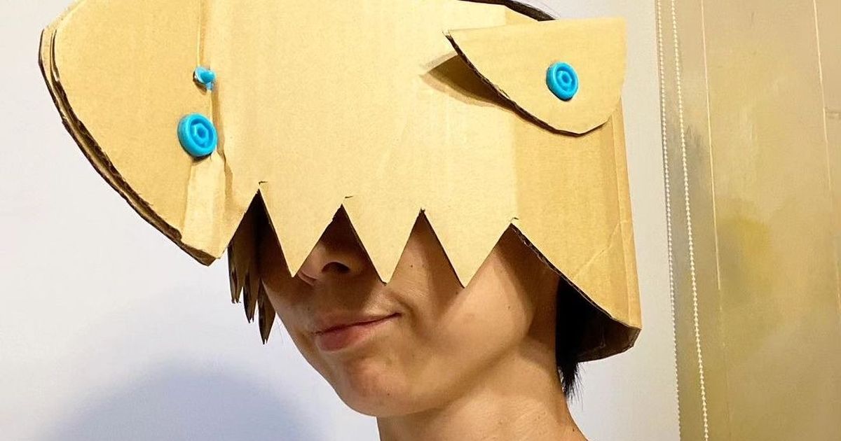 Wrap-Around Cardboard Mask | Makedo Resource Hub