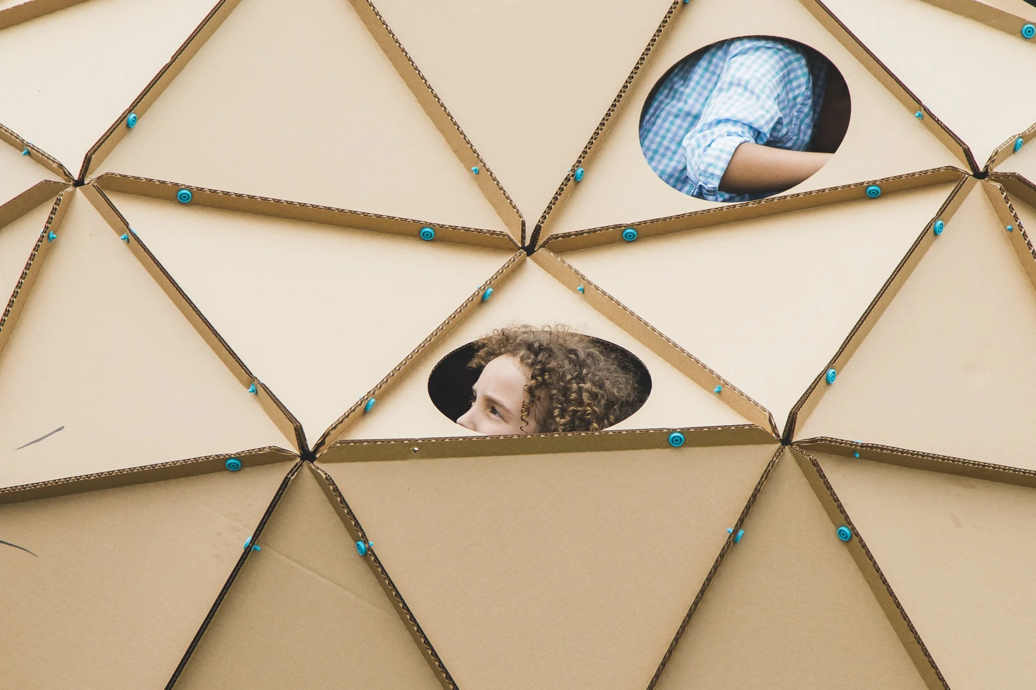 Cardboard Geodesic Dome