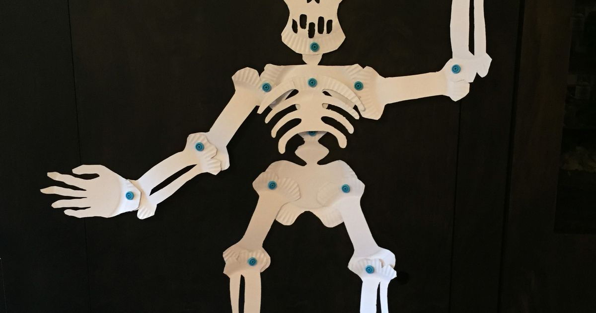 Makedo Paper Plate Skeleton Decoration | Makedo Resource Hub