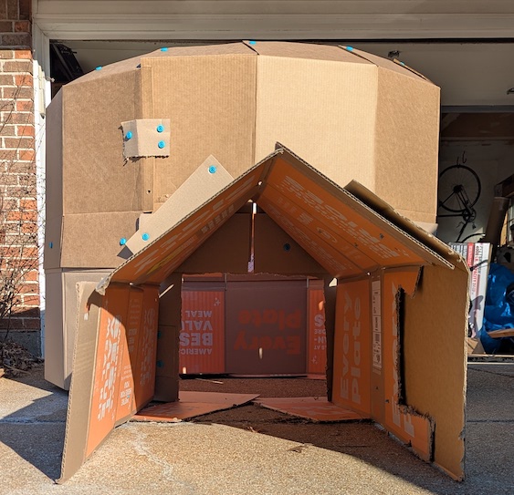 cardboard structure