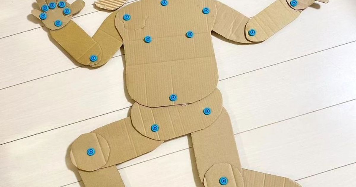 Dynamic 2D Cardboard Body Trace | Makedo Resource Hub