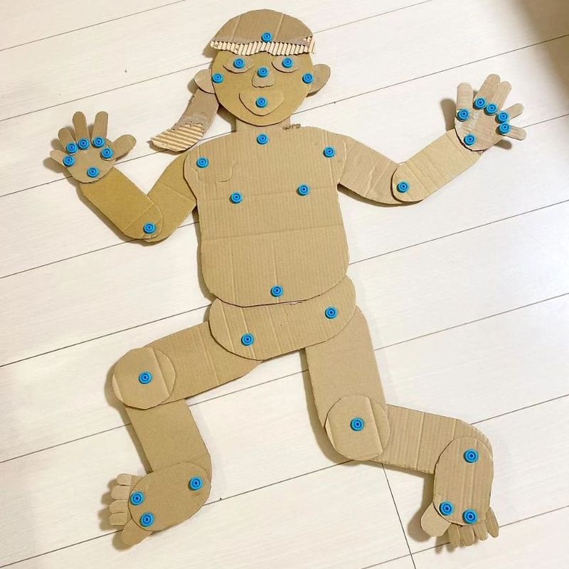 Dynamic 2D Cardboard Body Trace | Makedo Resource Hub